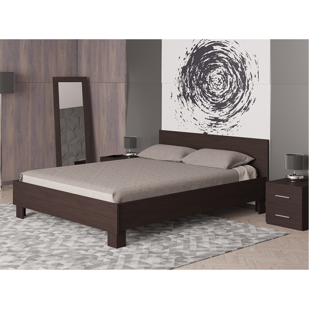 Gulta ar redelēm 120x200 cm sonoma vai venges krāsā